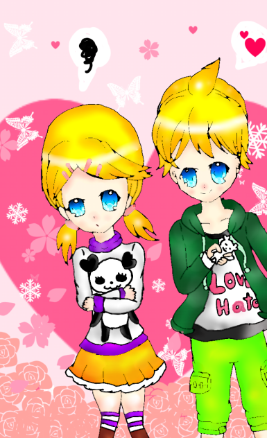 speed paint Rin& Len - ibisPaint