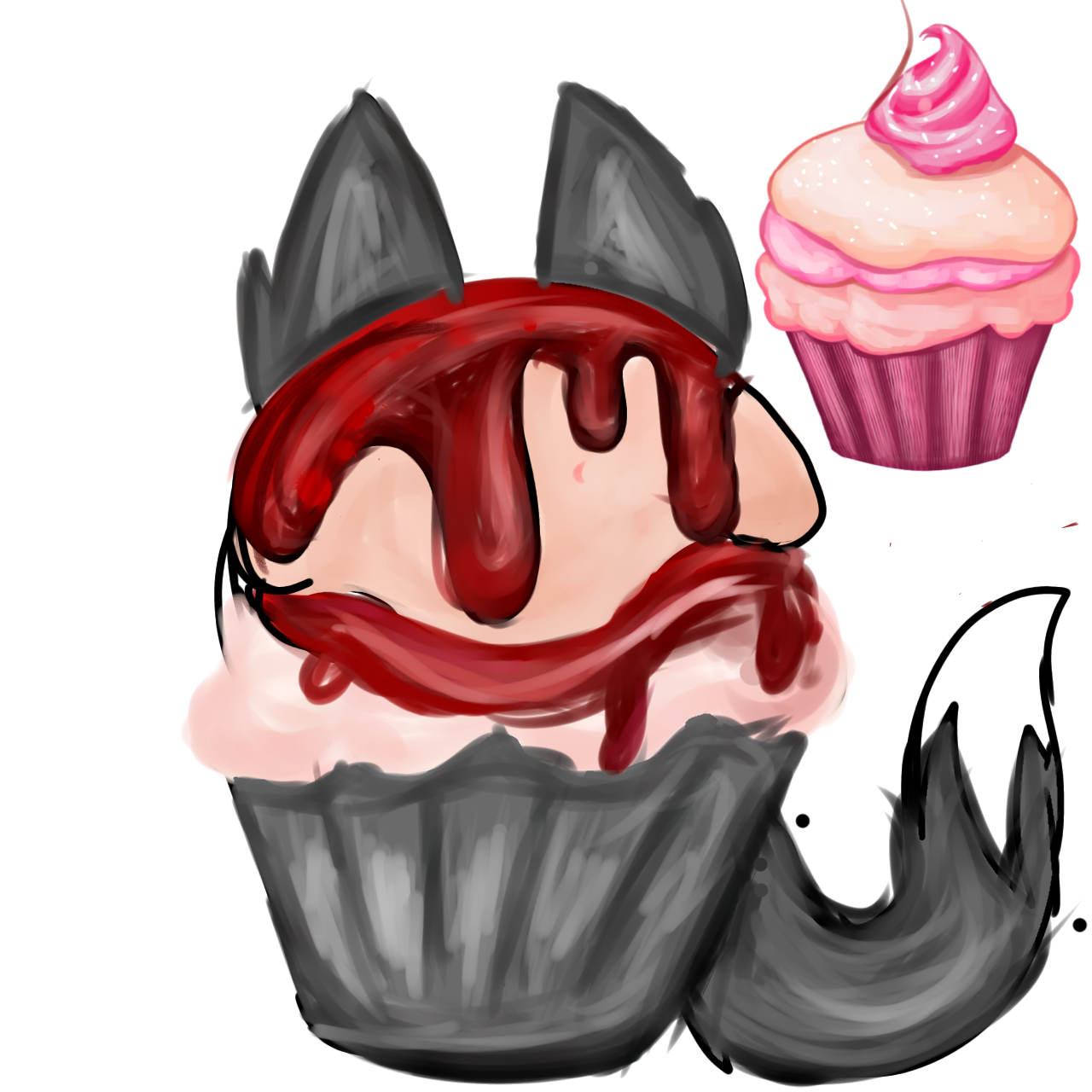 i made a cupcake!! - ibisPaint