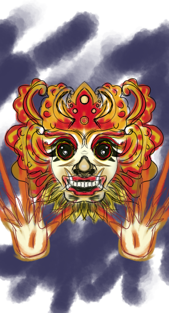 Hantu Leak Bali - ibisPaint