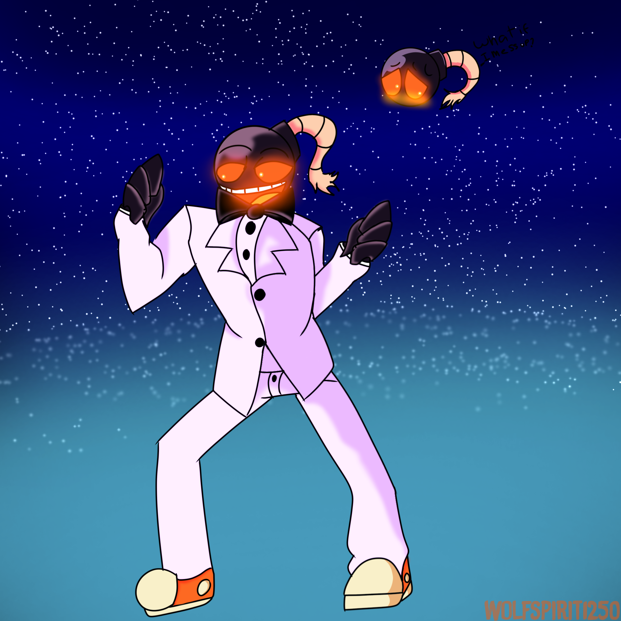 Whitty in a suit from Date week - ibisPaint