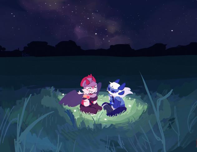 Under the night sky (swocket) - ibisPaint