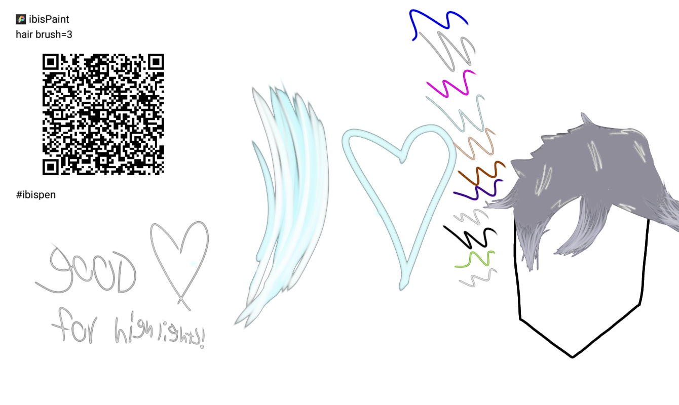 hair and highlighting brush!! - ibisPaint
