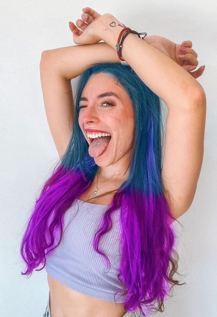 Lyna pelo morado y azul - ibisPaint