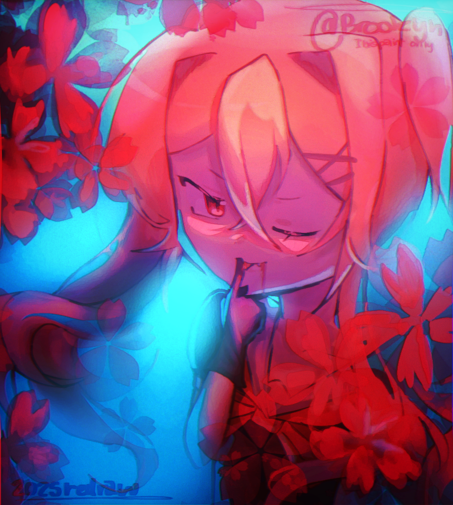 2025REDRAW - red petals - ibisPaint