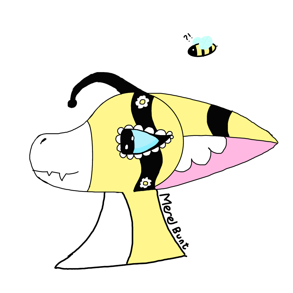 My bee dragon puppet - ibisPaint