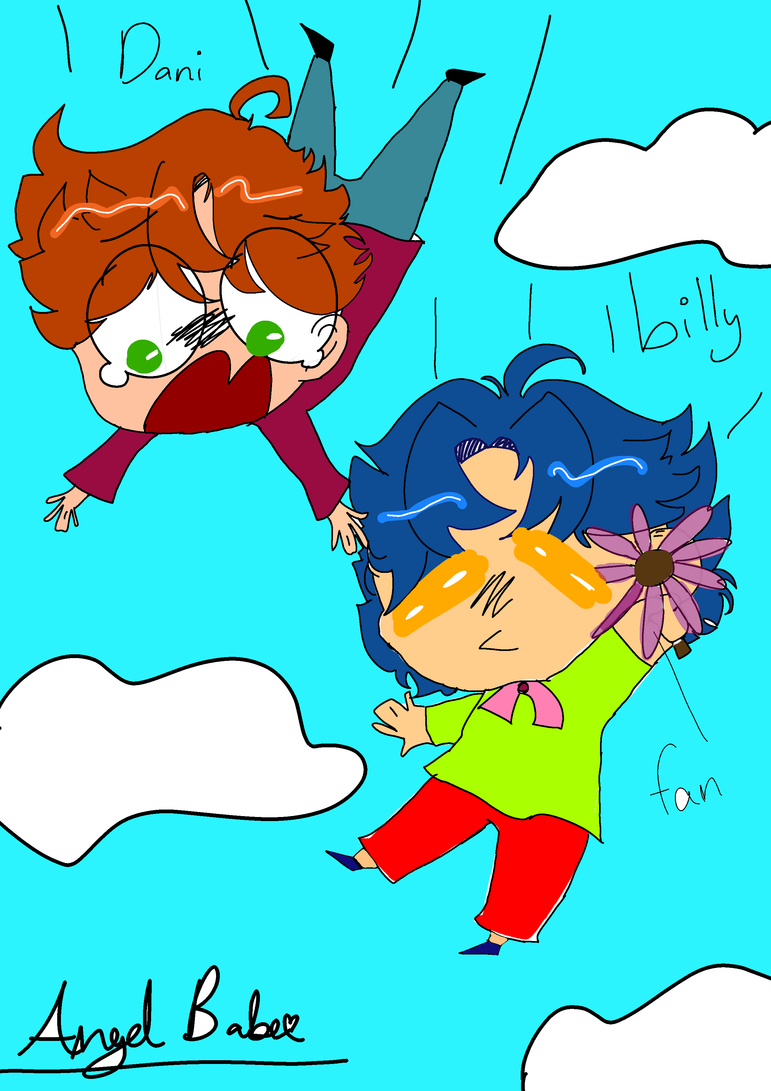 falling down the sky - ibisPaint