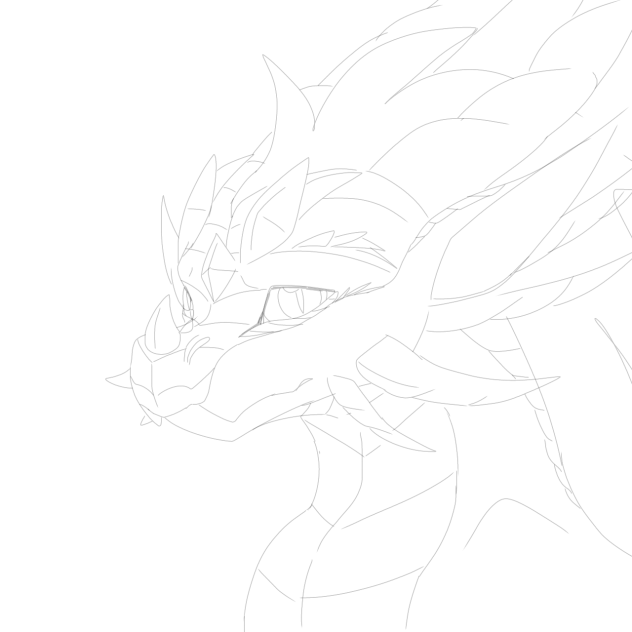 Dragon Sketch - ibisPaint