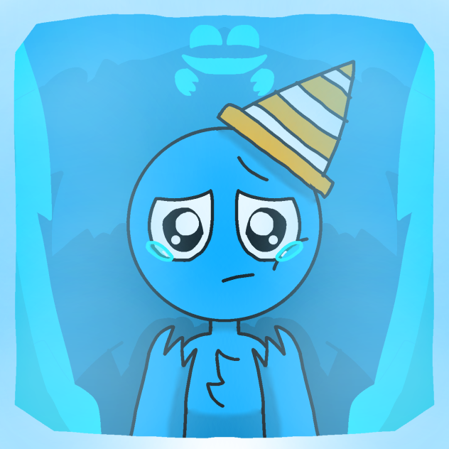 Cyan in rainbow friend 🌈 - ibisPaint