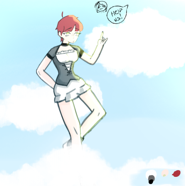 Cloud Sitting... - ibisPaint