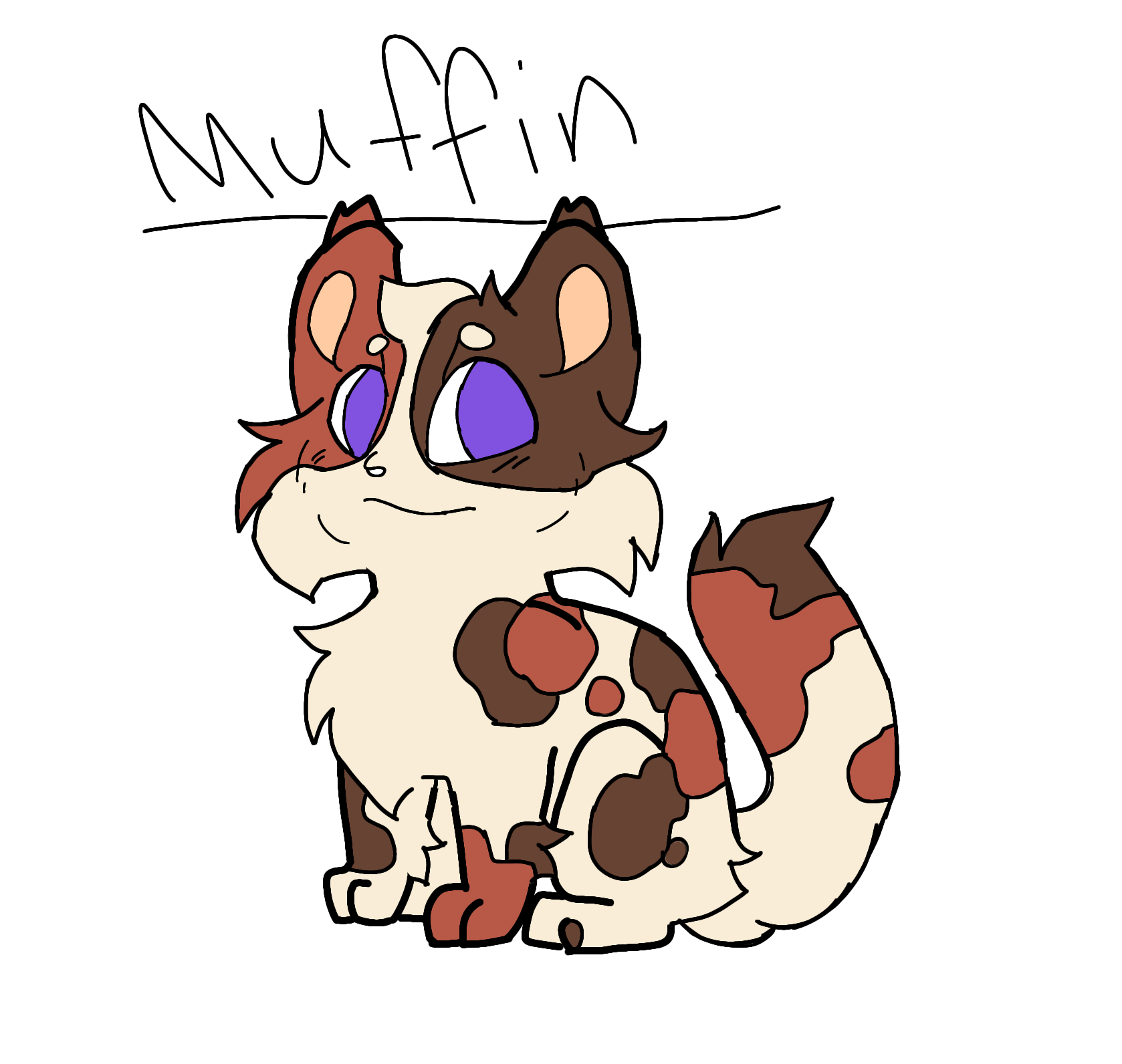 Muffin (pause challenge cat) - ibisPaint