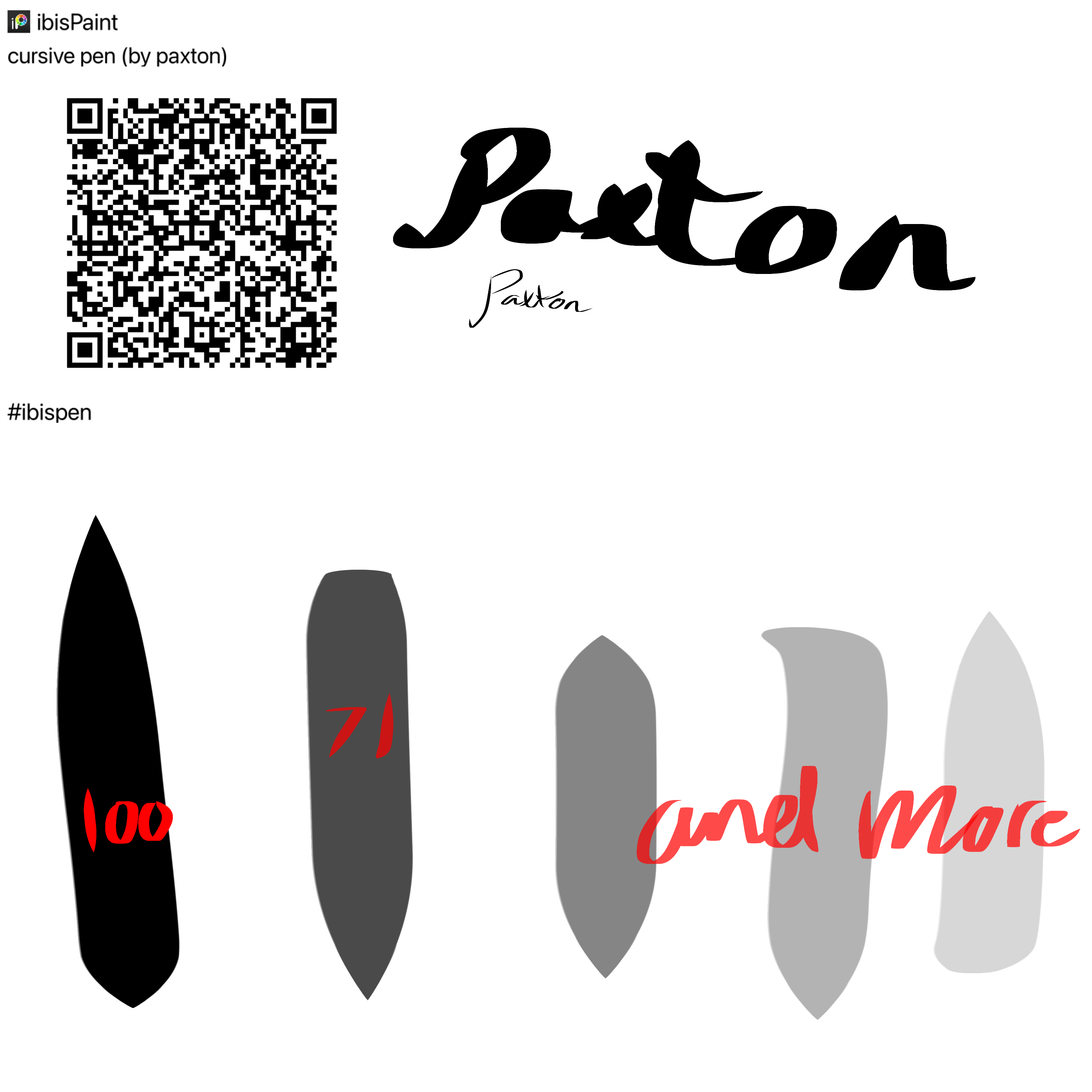 Cursive pen - ibisPaint