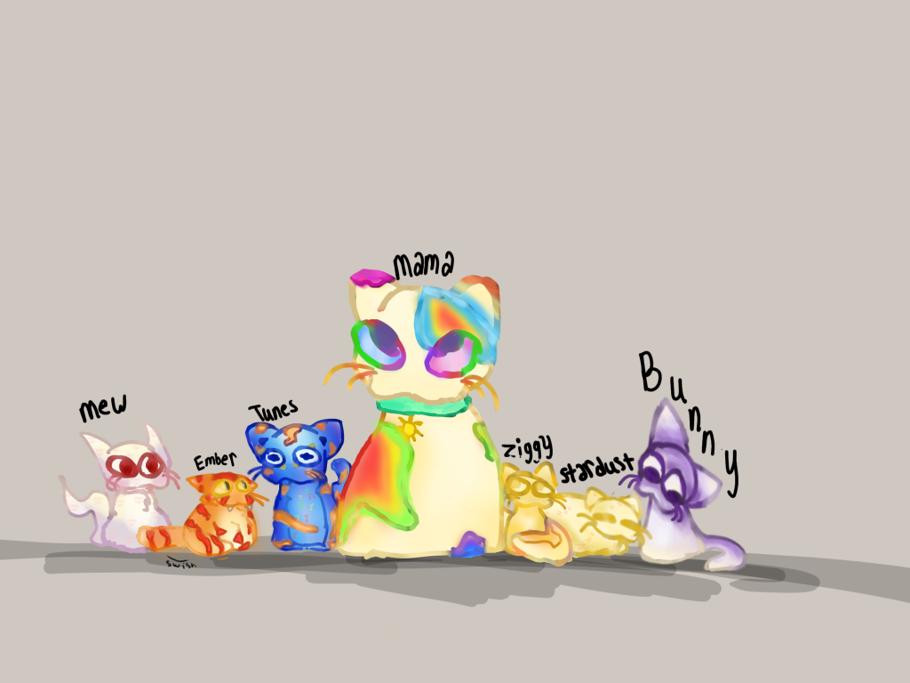 Light cats - ibisPaint