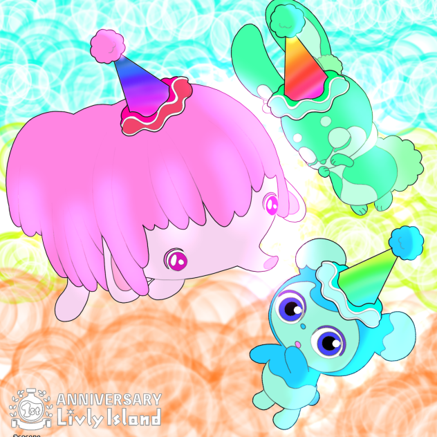 Livly 1st anniversary fan art - ibisPaint