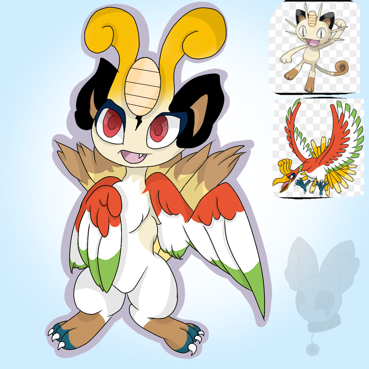 Oh Ho + Meowth Fusion - ibisPaint