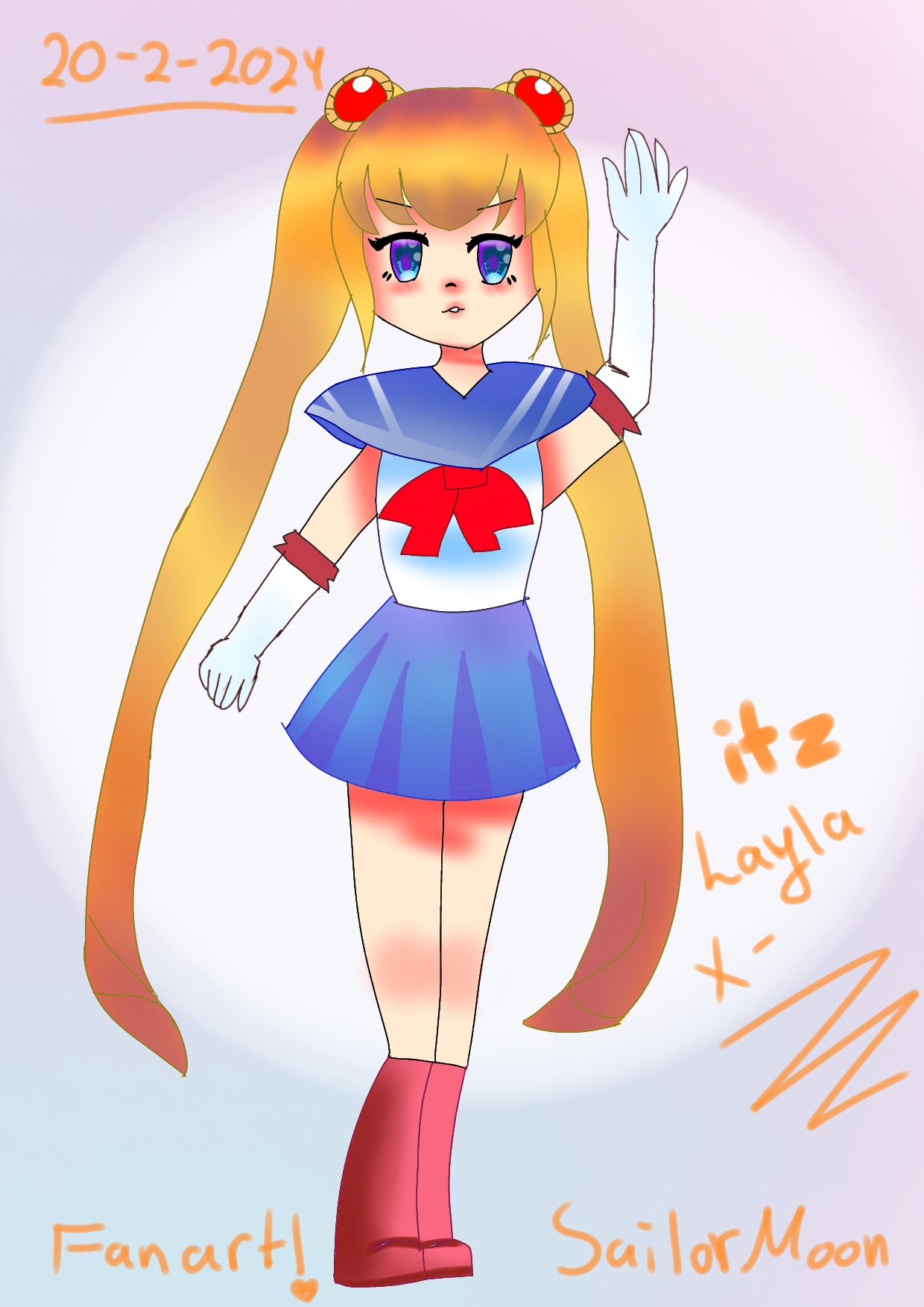 sailor moon fan art - ibisPaint