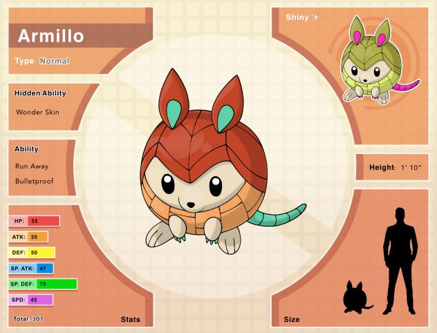Armadillo Fakémon - ibisPaint
