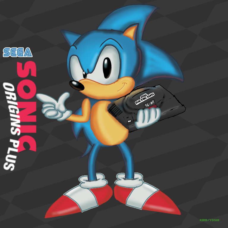 american sonic art style (finished) - ibisPaint