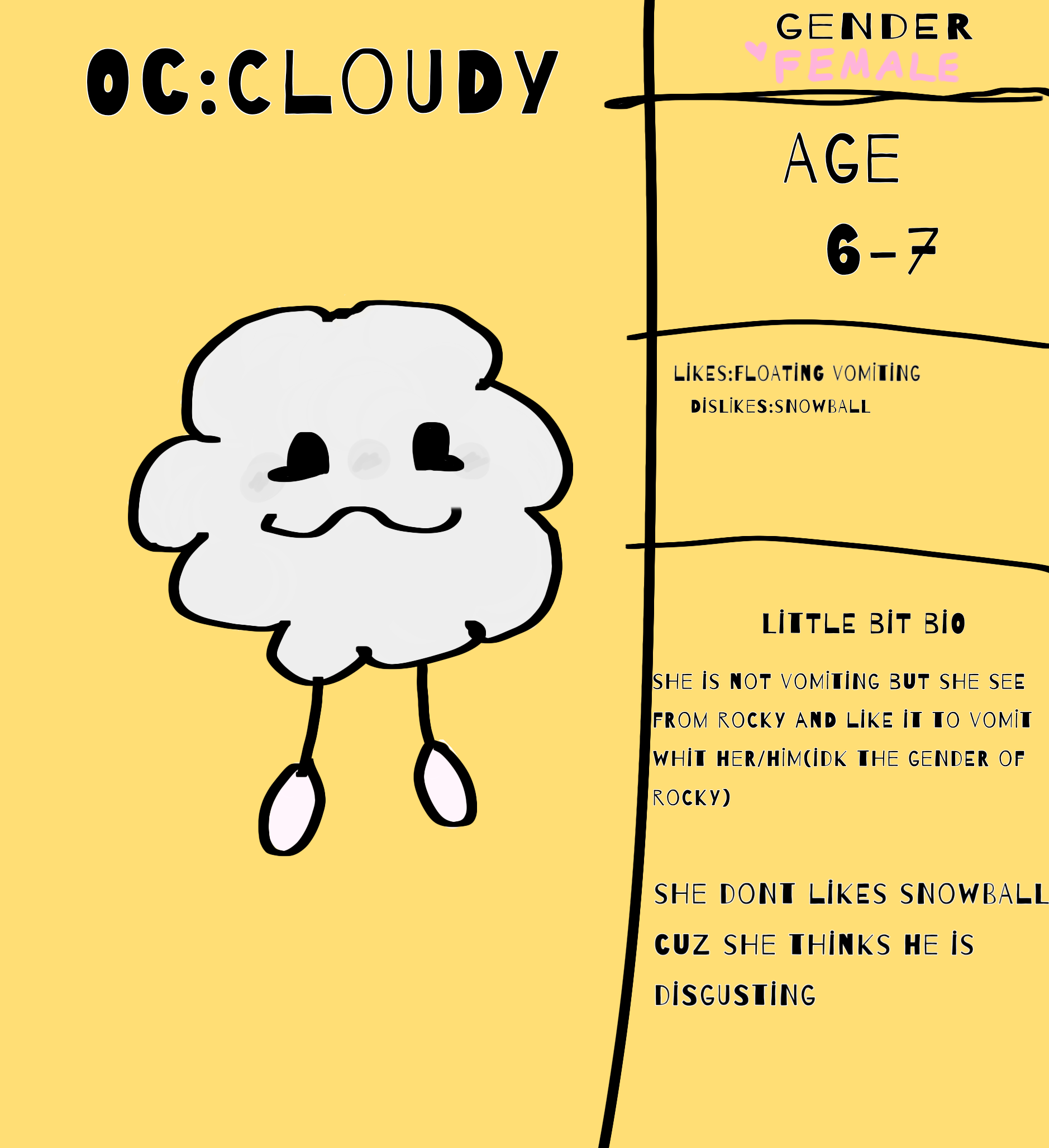 little bit about cloudy (bfdi oc) - ibisPaint