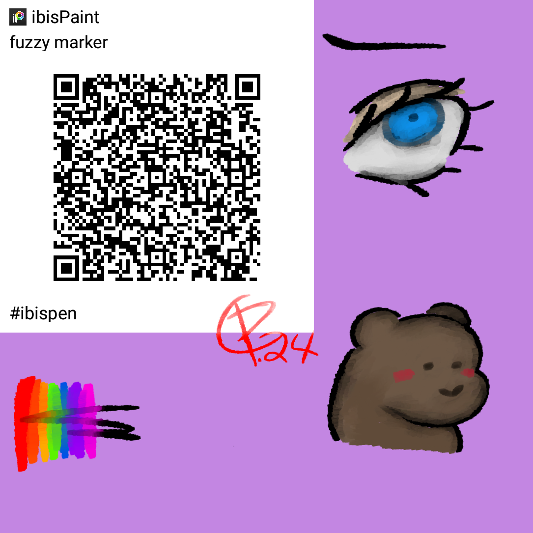 Fuzzy Marker (color burn) - ibisPaint