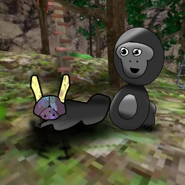 Gorilla With Doug The Bug - ibisPaint