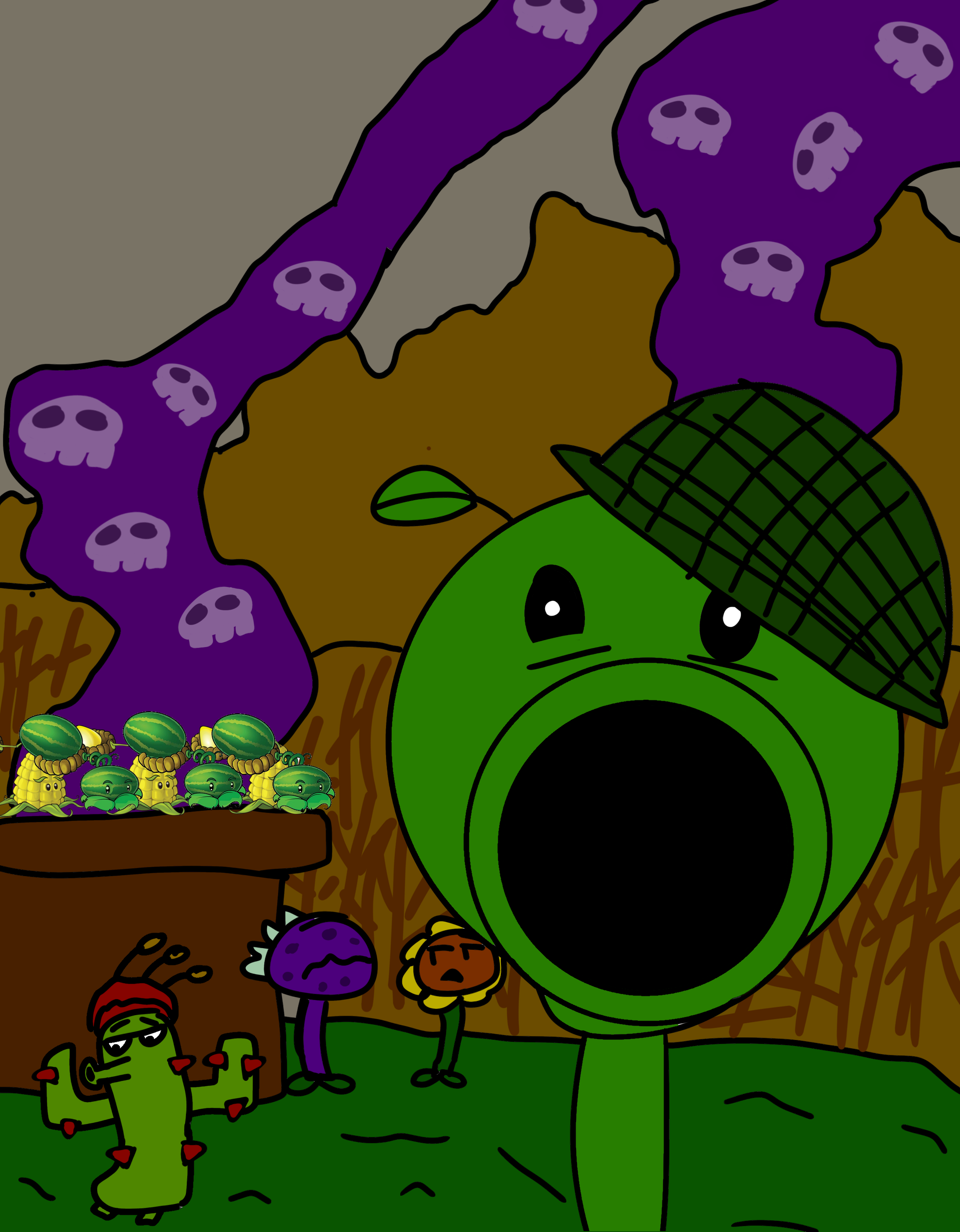 Pvz 1000 yard stare - ibisPaint
