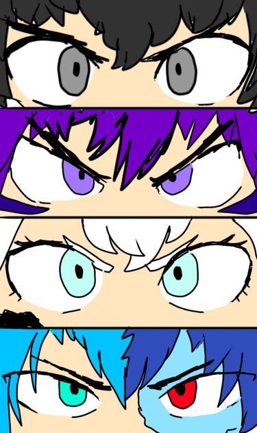 4 of my OCs - ibisPaint