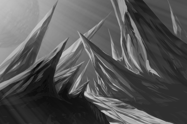 Sharp rocks - ibisPaint