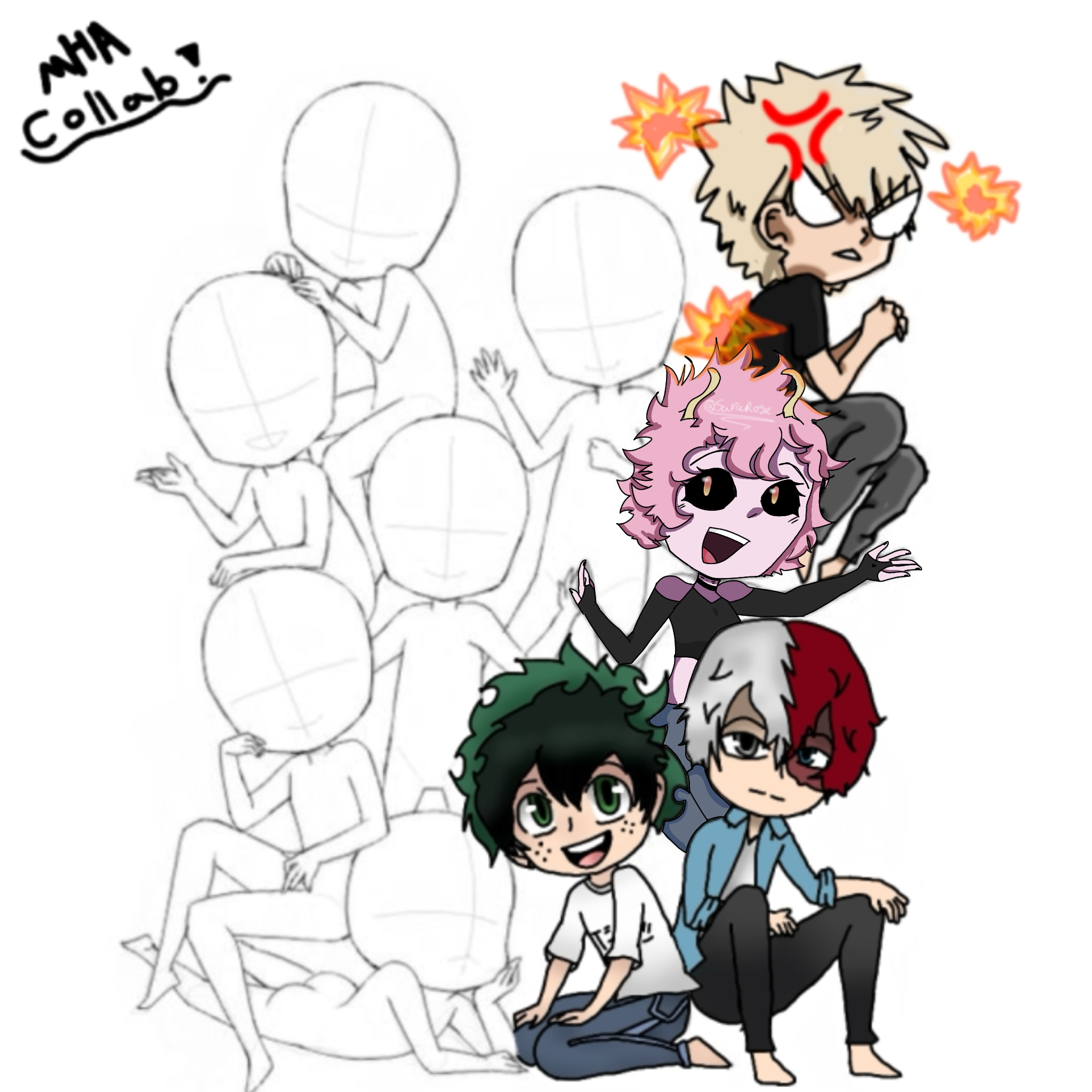ANOTHER Chibi MHA collab - ibisPaint