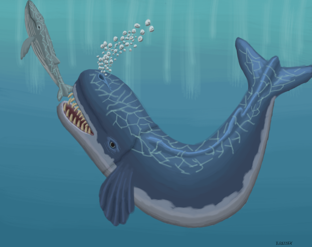 Levyatan Melville and Cetotherium - ibisPaint
