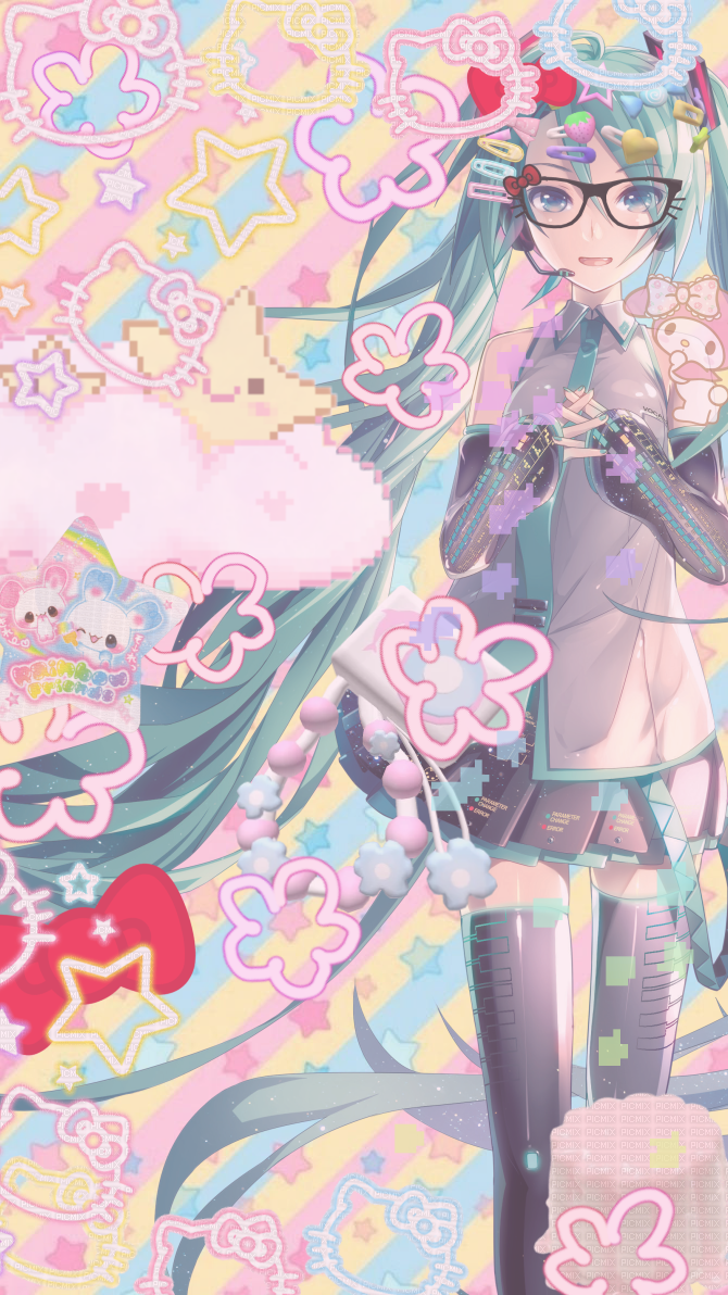 Miku cutecore wallpaper 1!! - ibisPaint