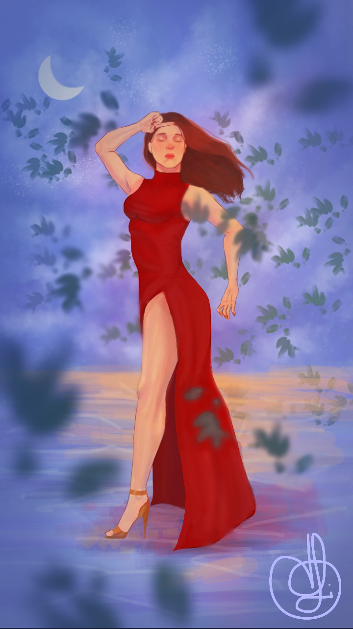 just a girl posing or dancing - ibisPaint