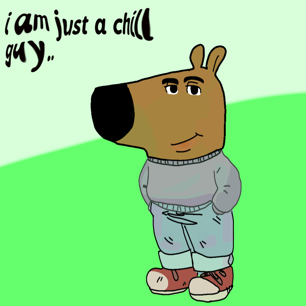 chill guy-credits to bero for idea - ibisPaint