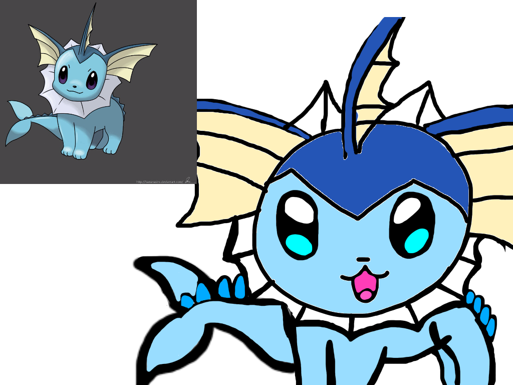 vaporeon speed art - ibisPaint