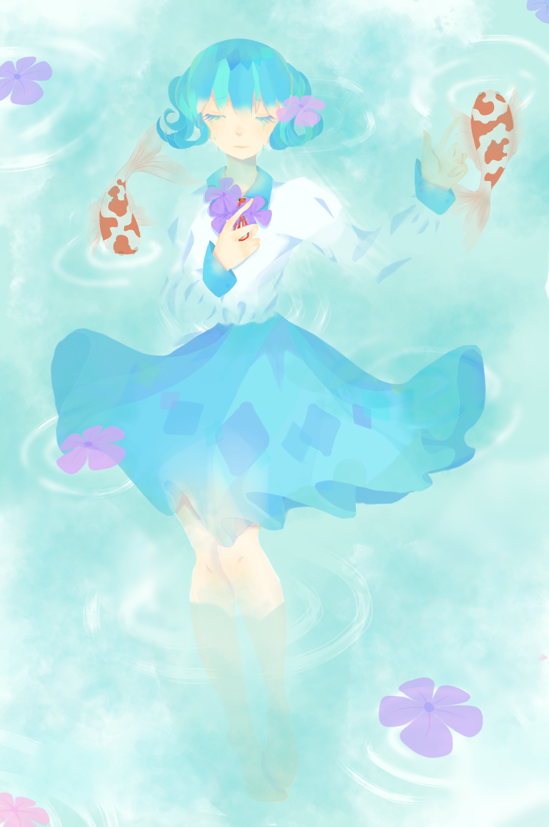 Viera in water - ibisPaint