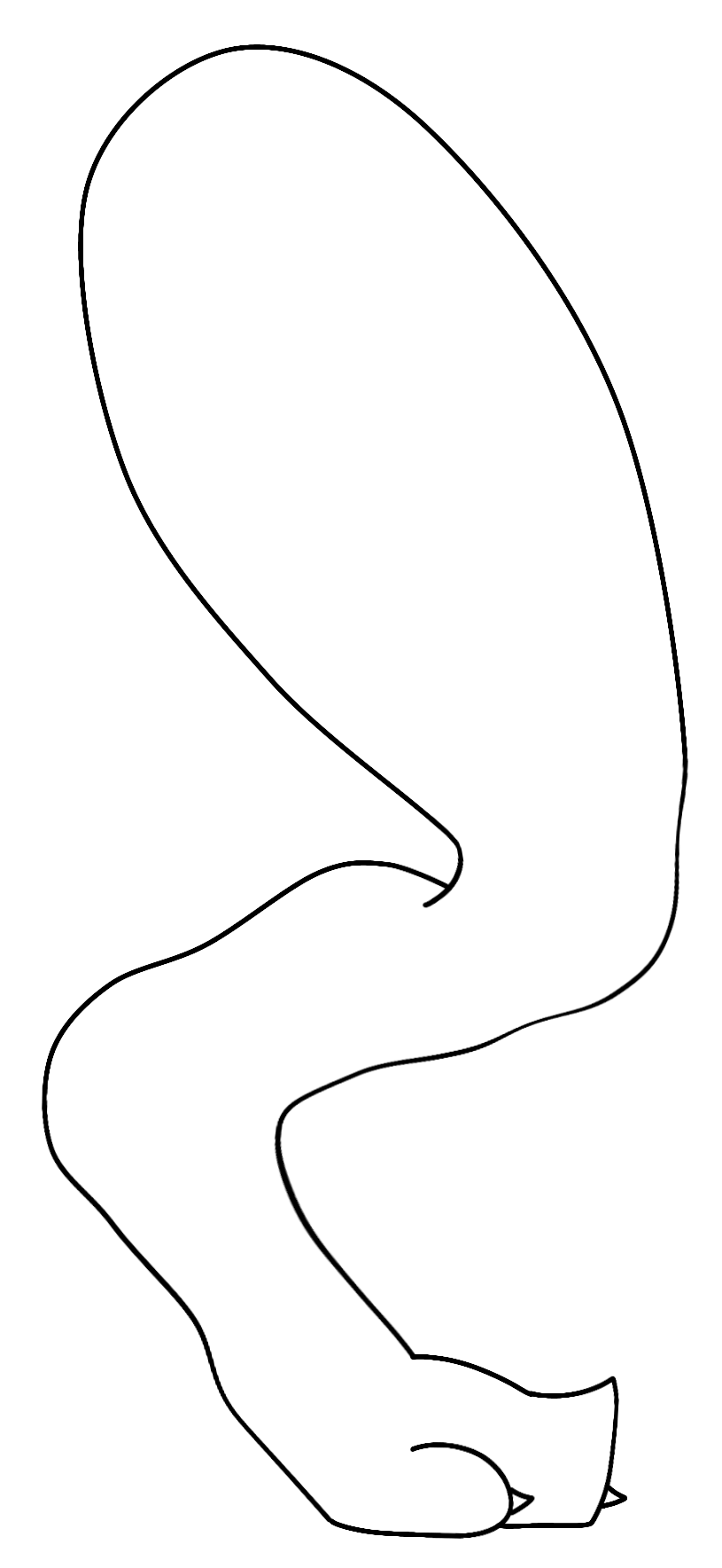 Side-view Digitigrade Leg Stamp - ibisPaint