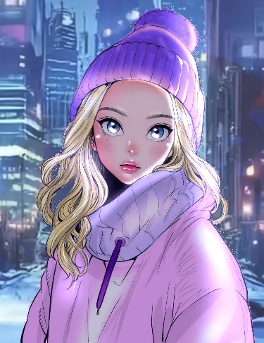 coloring random girl - ibisPaint