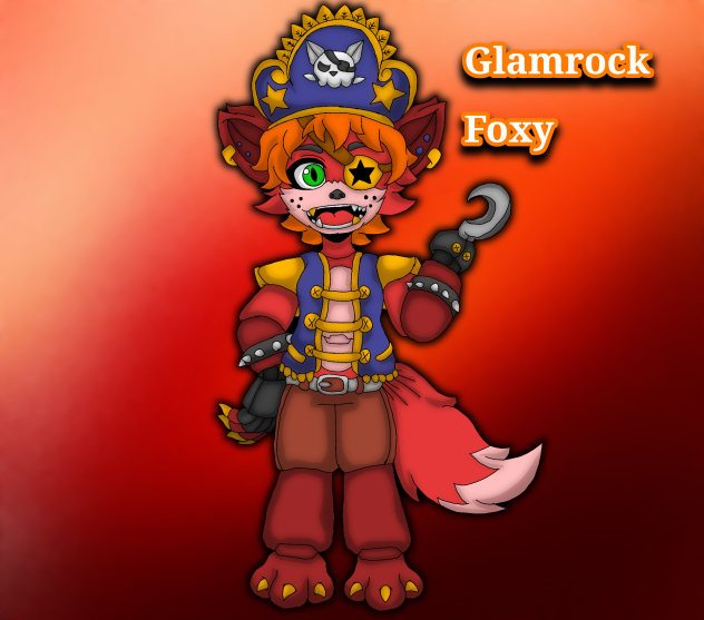 Glamrock Foxy (Visual by me!) - FNAF SB - ibisPaint