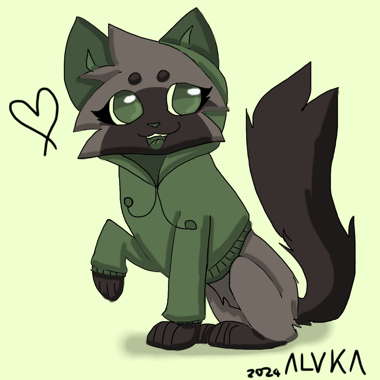 Gift art for Cloverpaw on YouTube - ibisPaint