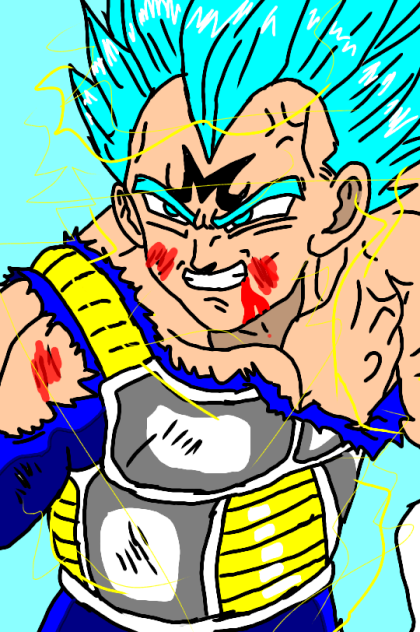 Majin vegeta ssj blue - ibisPaint