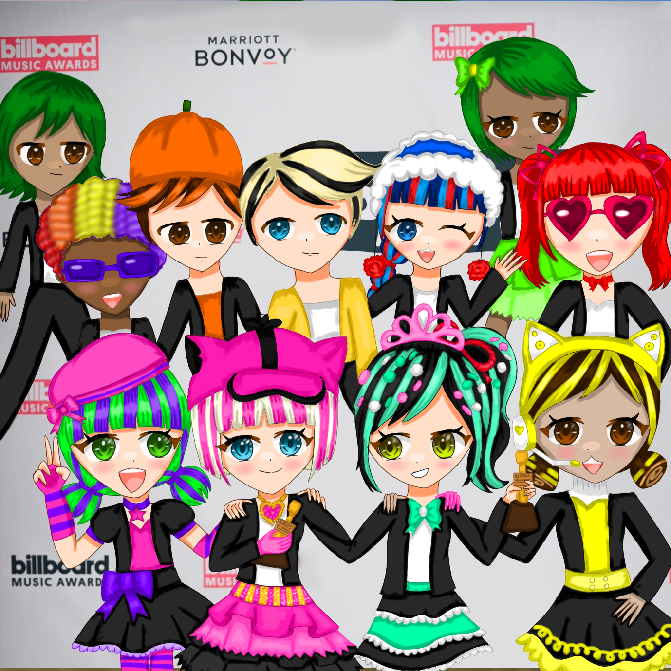 Sugar rush racers billboard music awards - ibisPaint