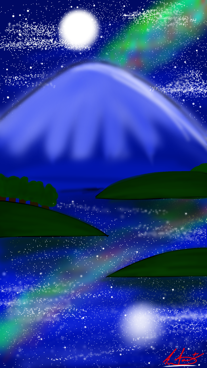 malam hari - ibisPaint