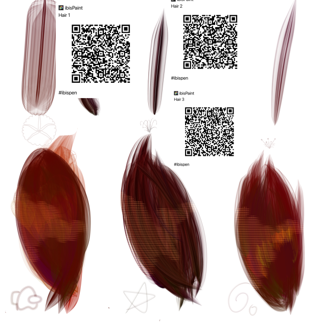 Hair woo (brush codes) - ibisPaint