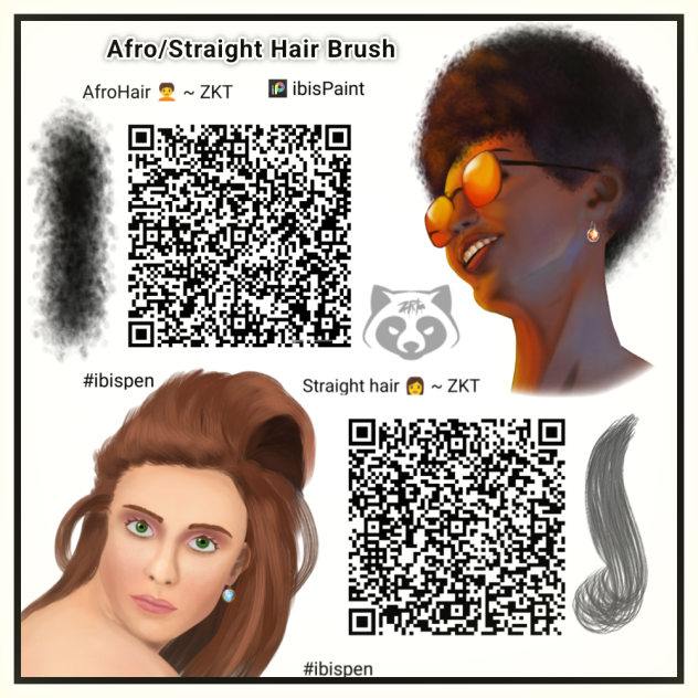 Afro-Straight Hair - ibisPaint