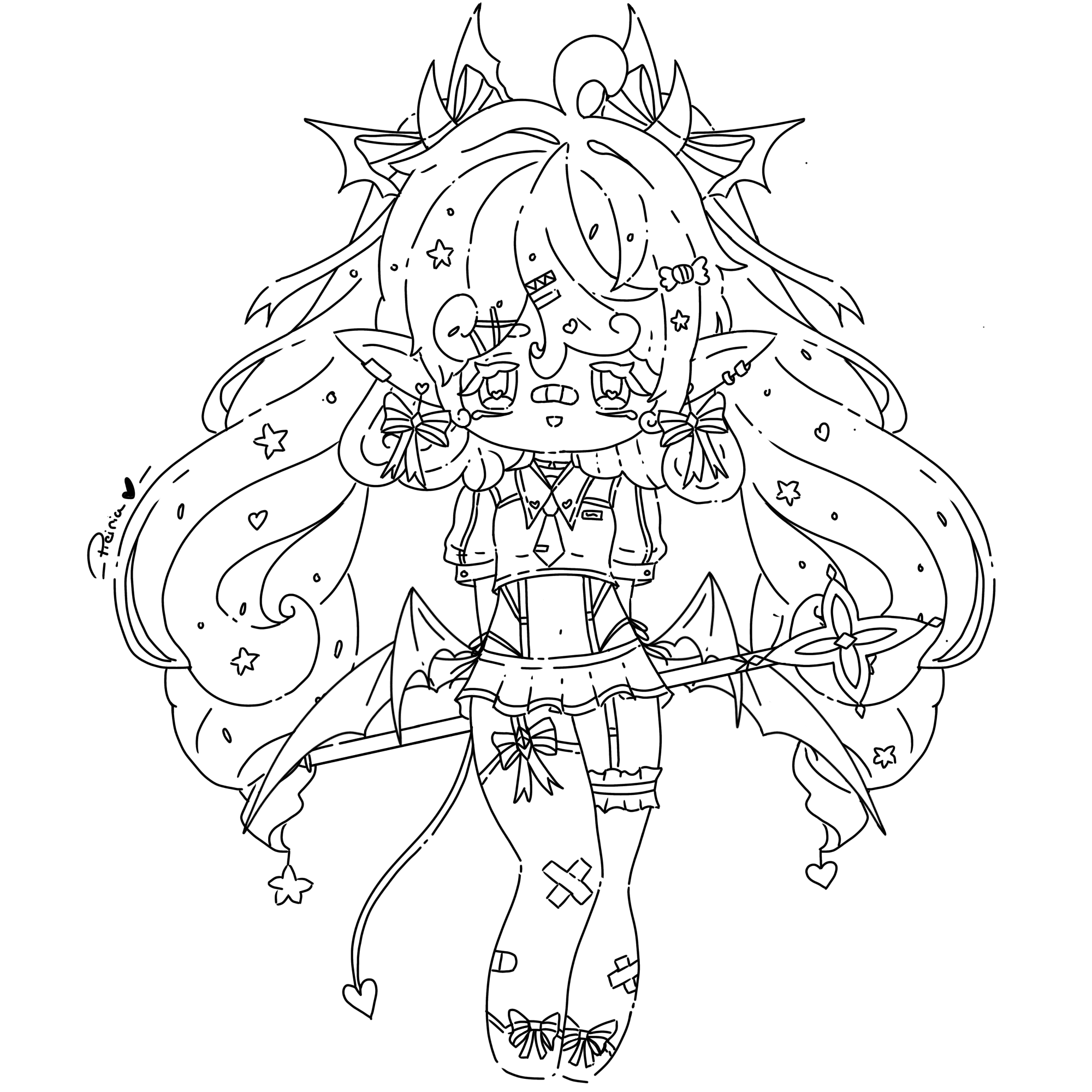 WIP_cute demon - ibisPaint