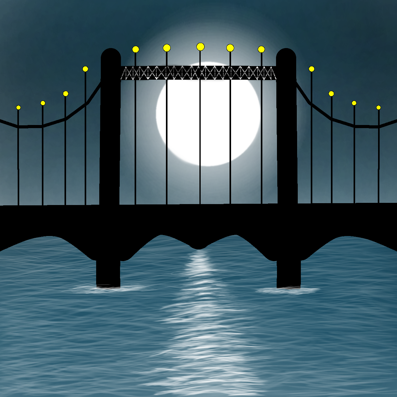 sea bridge - ibisPaint
