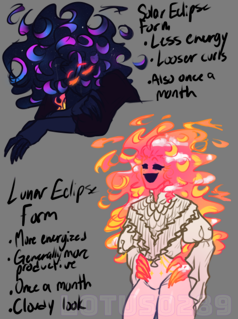 Asmodeus's two forms - ibisPaint