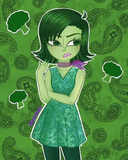 Disgust 🥦💚 - Inside Out - ibisPaint
