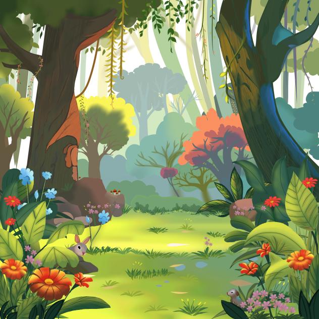 The wonderland kinda forest - ibisPaint