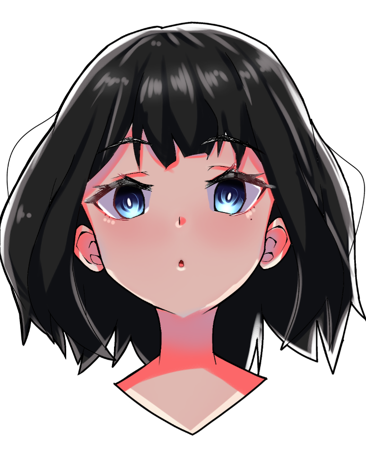 seding rambut =hair shading - ibisPaint