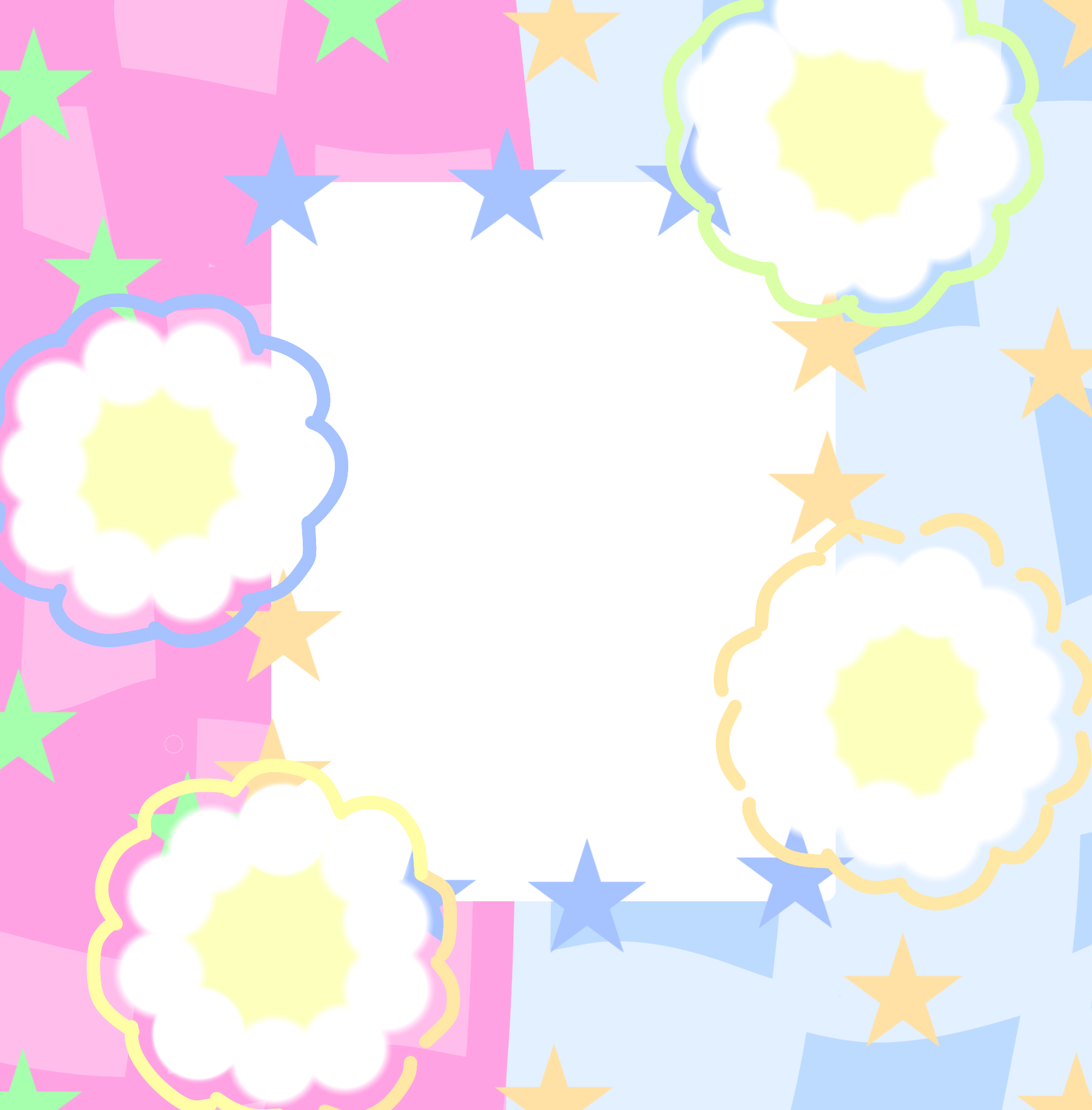 Y2K frame (colorful) - ibisPaint